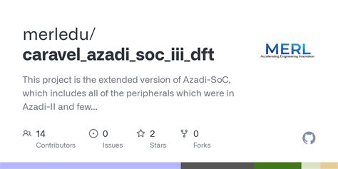 GitHub Merledu Caravel Azadi Soc Iii Dft This Project Is The