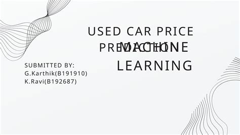 Car Price Prediction Using Machine Learningpptx