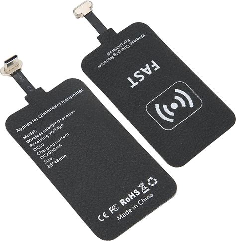 Fast Wireless Charging Receiver W Wireless Charging Receiver Charger Adapter Type C Interface
