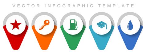 교육 포인터 컬렉션 별 열쇠 연료 교육 및 물과 같은 기타 아이콘 Eps 10의 평면 디자인 벡터 인포 그래픽 템플릿 0명에 대한 스톡 벡터 아트 및 기타 이미지 Istock