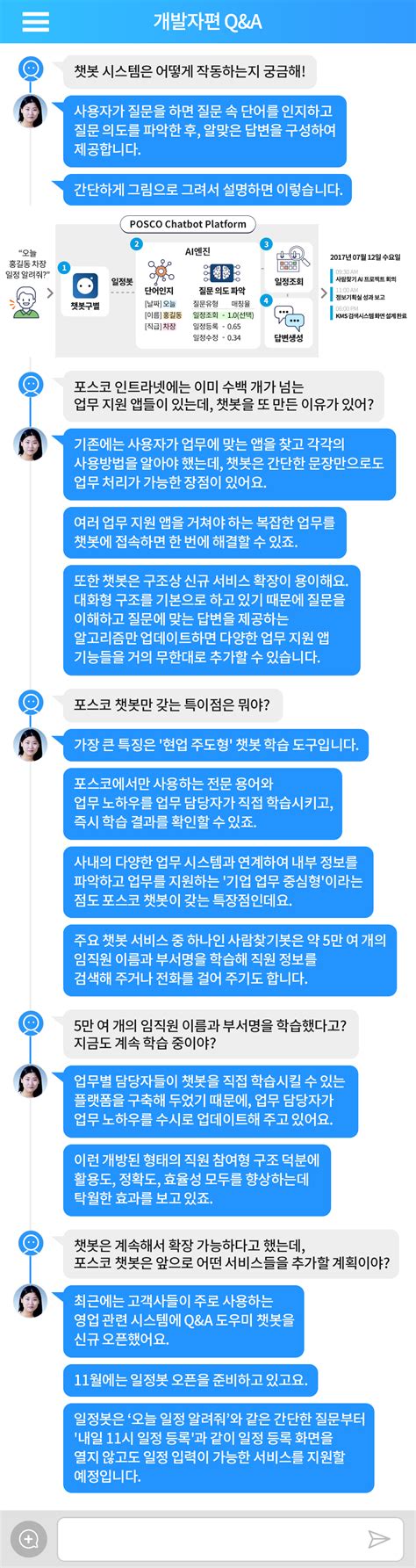 특별 인터뷰 포스코형 인공지능 챗봇을 만드는 사람들 포스코그룹 뉴스룸