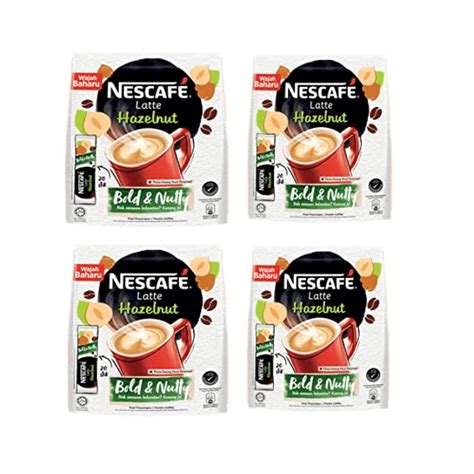 Nescafe Hazelnut Latte Instant Coffee Pack Of 4 India Ubuy