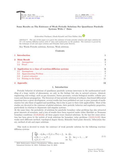 Pdf Some Results On The Existence Of Weak Periodic Solutions For