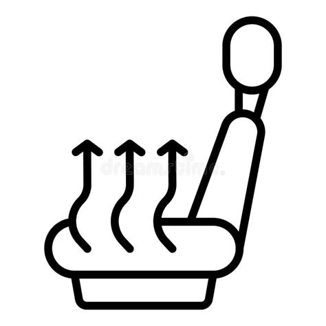 Seat Coolant Icon Outline Vector Water Engine Stock Illustration Illustration Of Thermometer