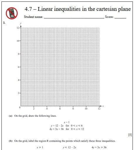 Maths Igcse Topic 04 07 Linear Inequalities In The Cartesian Plane 0607