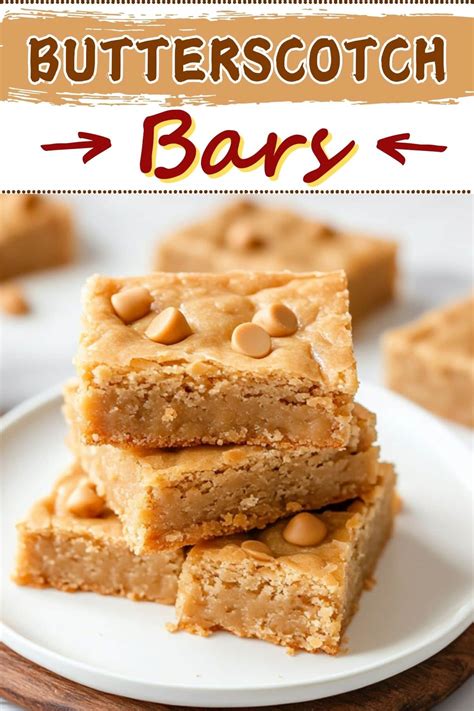 Butterscotch Bars Insanely Good