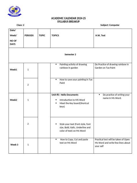 Computer Grade 2 Semester 2 Pdf Microsoft Word Text