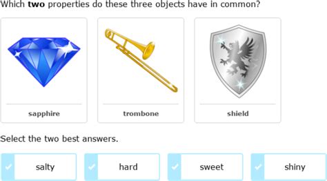 IXL Compare Properties Of Objects Year 5 Science Practice