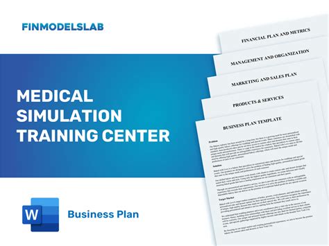 Medical Simulation Training Center Business Plan Template And Example [updated 2025]