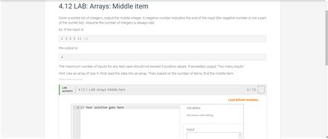 solved 4 i l lab arrays ividade item given a sorted list