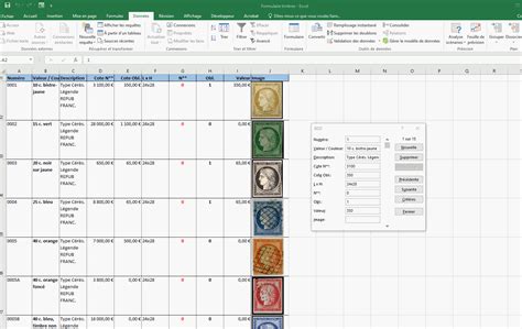 Outil Formulaire Excel