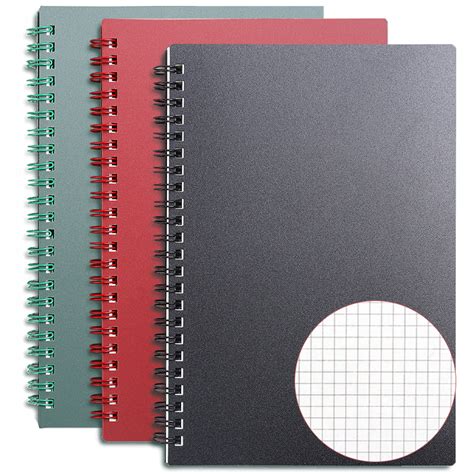 Large A4 Grid Notebook Pack Of 3 Notebookpost