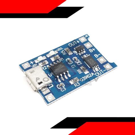 TP4056 With Protection Micro Usb Micro Mini USB 5V 1A 18650 TP4056 Lithium Battery Charger