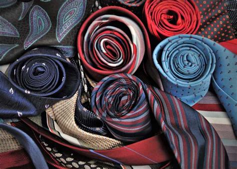 Collection Of Rolled Mens Neckties Jigsaw Puzzle
