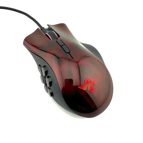 Razer Naga Hex Wraith Laser Gaming Mouse Usb Wired Red Rz01 0075 6105