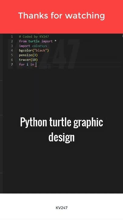 Python Turtle Graphic Design Beginners Beginner Python Turtle Pythonprogramming Short
