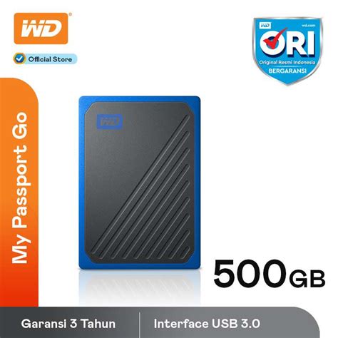 Jual Western Digital My Passport Go 500GB SSD Portable - SSD Eksternal ...