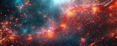 Intricate Display Of Neural Connections Glowing Synaptic Links Branching Out Like A Tree Of
