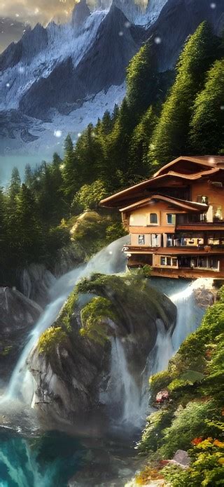 湖边小木屋壁纸 湖边小木屋手机壁纸 湖边小木屋手机动态壁纸 元气壁纸