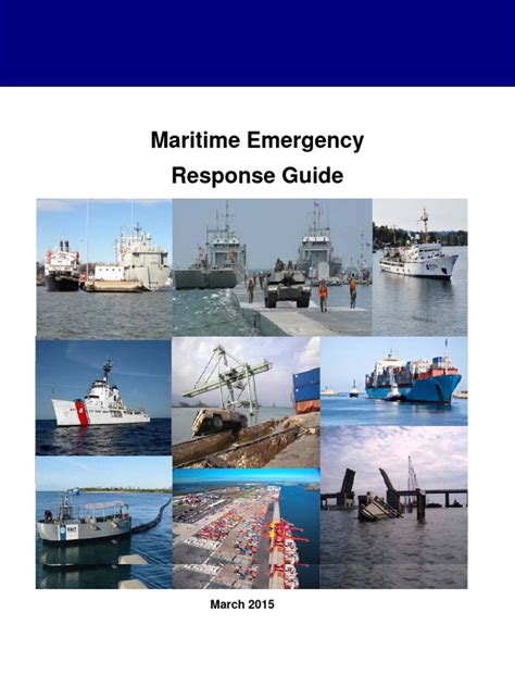 Maritime Emergency Response Guide March 2015 0 Pdf United