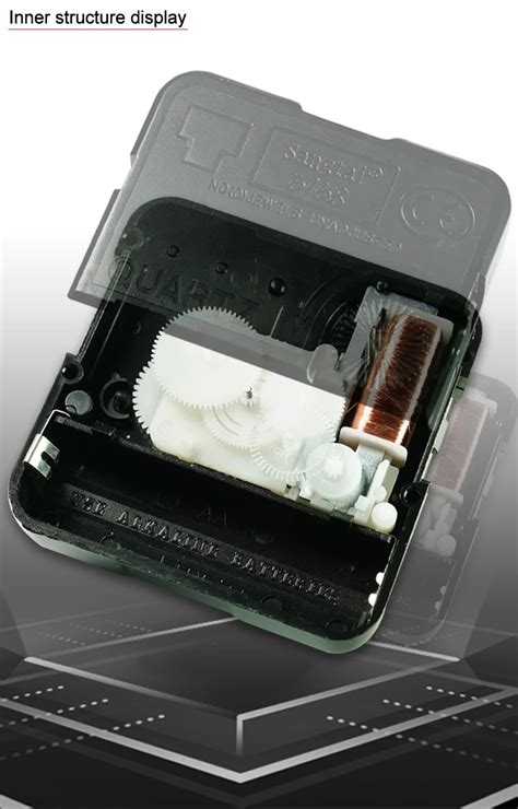 Sangtai 6168 Silent Sweep Clock Mechanism - High Quality