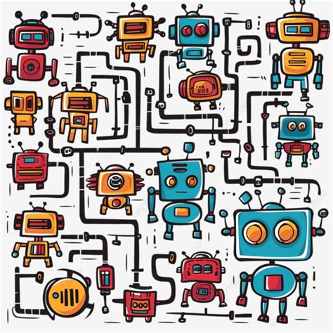 만화 로봇으로 길 찾기 미로 게임 윤곽 길 미로 Png 일러스트 및 이미지 에 대한 무료 다운로드 Pngtree
