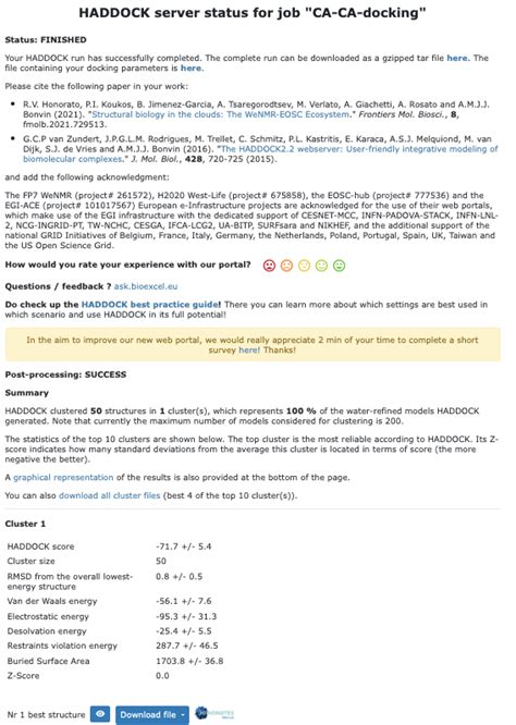 HADDOCK2 4 Tutorial For The Use Of Template Derived Pairwise Distance Restraints To Guide