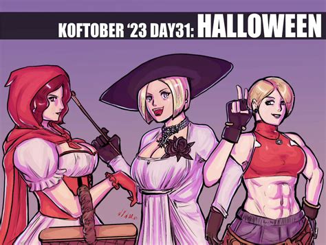 Taurence Bell Blue Mary King Snk Vanessa Kof The King Of Fighters 3girls Blonde Hair