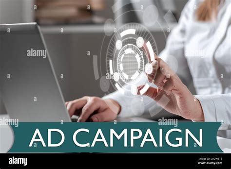 Conceptual Display Ad Campaign Business Showcase Promotion Of Specific Product Or Service