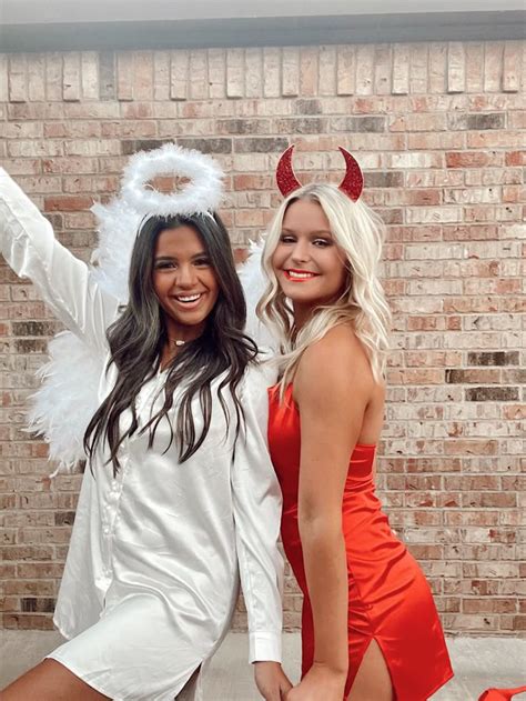 Angel And Devil Demon Halloween Costume Halloween Fotos Cute Couple