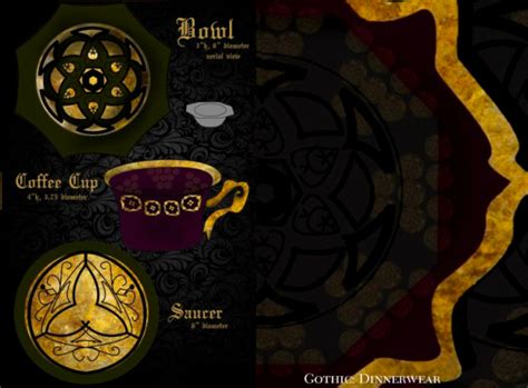 Givenchy Gothic Dinnerware Behance