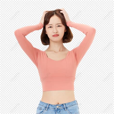 츤데레 여성 피규어 Png 일러스트 무료 다운로드 Lovepik