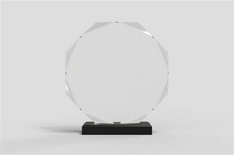 모의 를 위한 빈 투명 크리스탈 트로피 3d 렌더링 그림입니다 트로피에 대한 스톡 사진 및 기타 이미지 트로피 기업 비즈니스 묘비 Istock