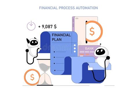 Business Process Automation Flat Vector Stock Vector Illustration Of Management Online