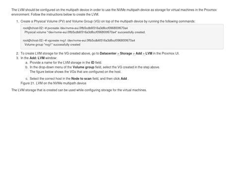 Lvm On A Nvme Multipath Device Dell Powerstore Deploying Proxmox