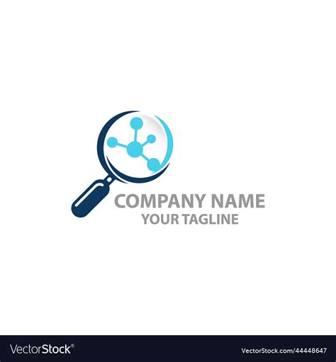 Dna Search Icon Logo Design Inspiration Royalty Free Vector