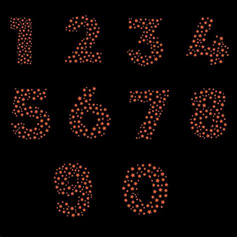 Premium Vector Numbers With Flower Pattern