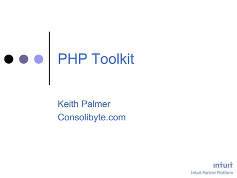 Php Toolkit PPT