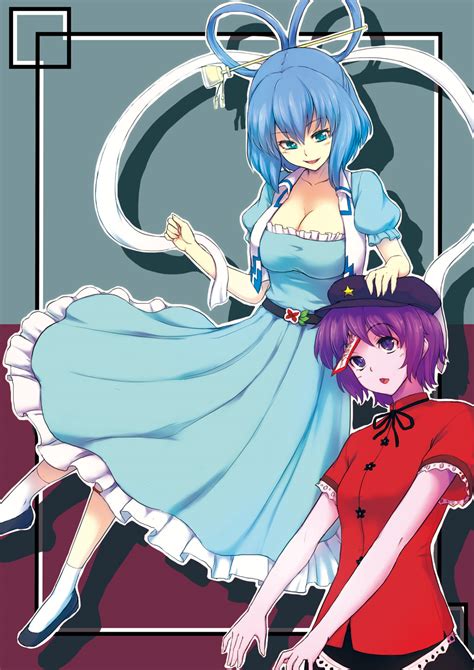 Kakone Kaku Seiga Miyako Yoshika Touhou Black Footwear Commentary