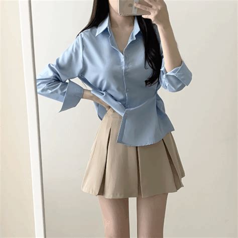 심쿵큐티ღ데일리 라니 뒷밴딩 플리츠 A라인 미니 스커트 3color 에이블리