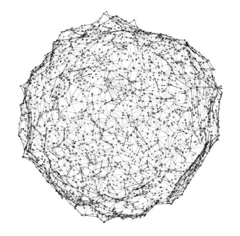 Sphere With Points And Lines Stock Vector Illustration Of Connection Modeling 108311955