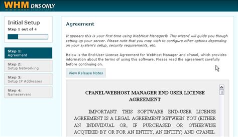 How To Complete Initial Setup On A Dns Only Install Of Whm Kualo Limited