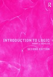 Introduction To Logic Harry J Gensler Taylor Francis EBooks Ref