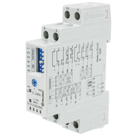Finder 16a 12v To 230v Ac Dc Multi Voltage Multifunction Modular Timer 8101 230 Cef