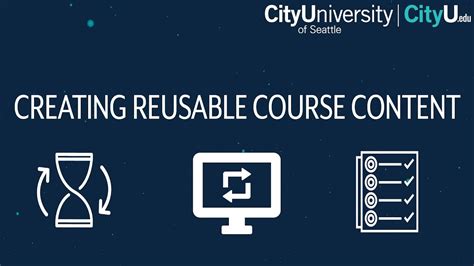 Creating Reusable Course Content Youtube