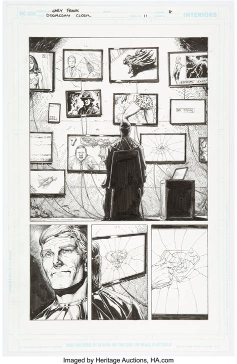 Gary Frank Doomsday Clock 11 Story Page 8 Original Art Dc Lot