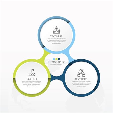 Premium Vector Basic Circle Infographic Template With 3 Steps