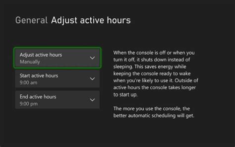 How To Adjust Active Hours On Xbox
