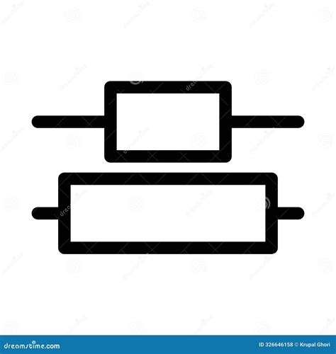 Alignment Linear Logo Mark In Black And White Stock Vector Illustration Of Alignment Icon