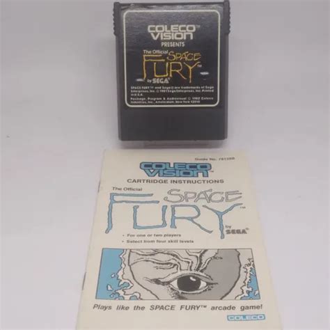 The Official Space Fury Coleco Vision Com Manual Parcelamento Sem Juros